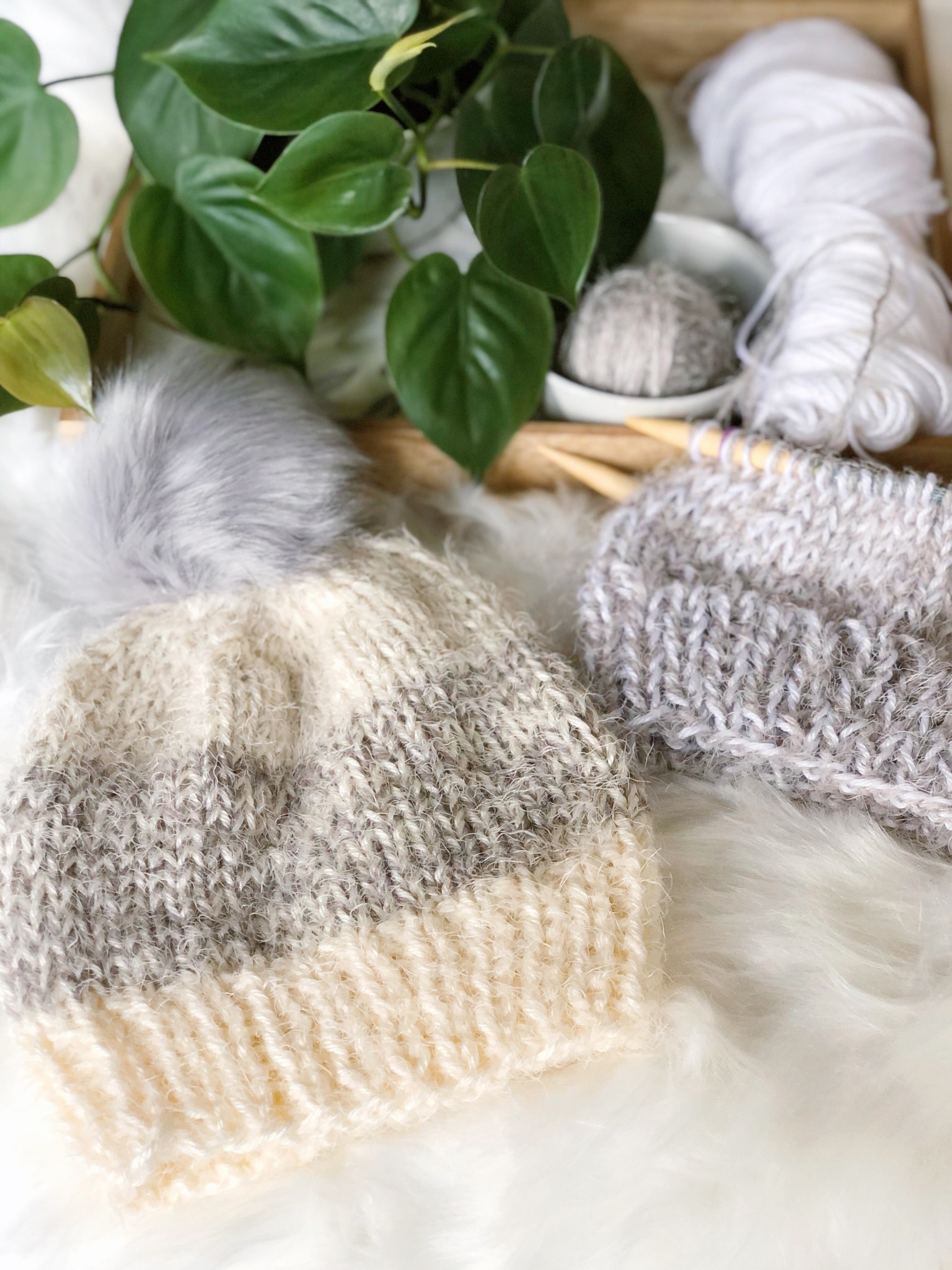 The Snowy Willow Knit Hat | February Sky Designs